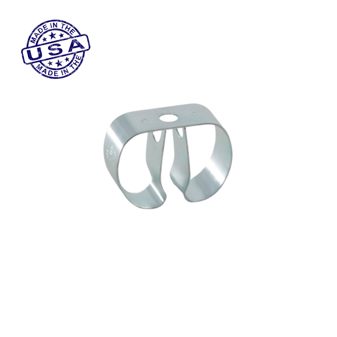Spring Steel Gripper Clip - Bright Zinc with Chromate Dip - 3/8"-5/8"