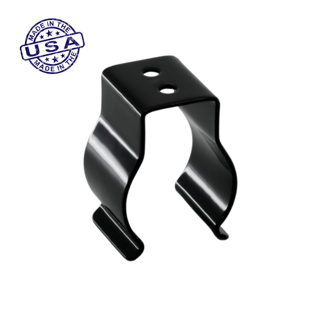 Spring Steel Gripper Clip - Black Nylon Coated - 1 1/2"- 1 7/8" (#250-