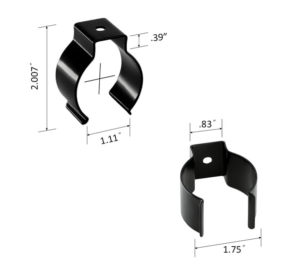 Spring Steel Gripper Clip - Nylon Coated – 1 3/4” - 2” (#250-FC)